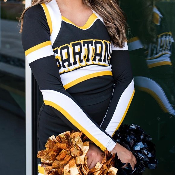 Varsity | Tops | Varsity Liner With White And Yellow Stripes | Poshmark